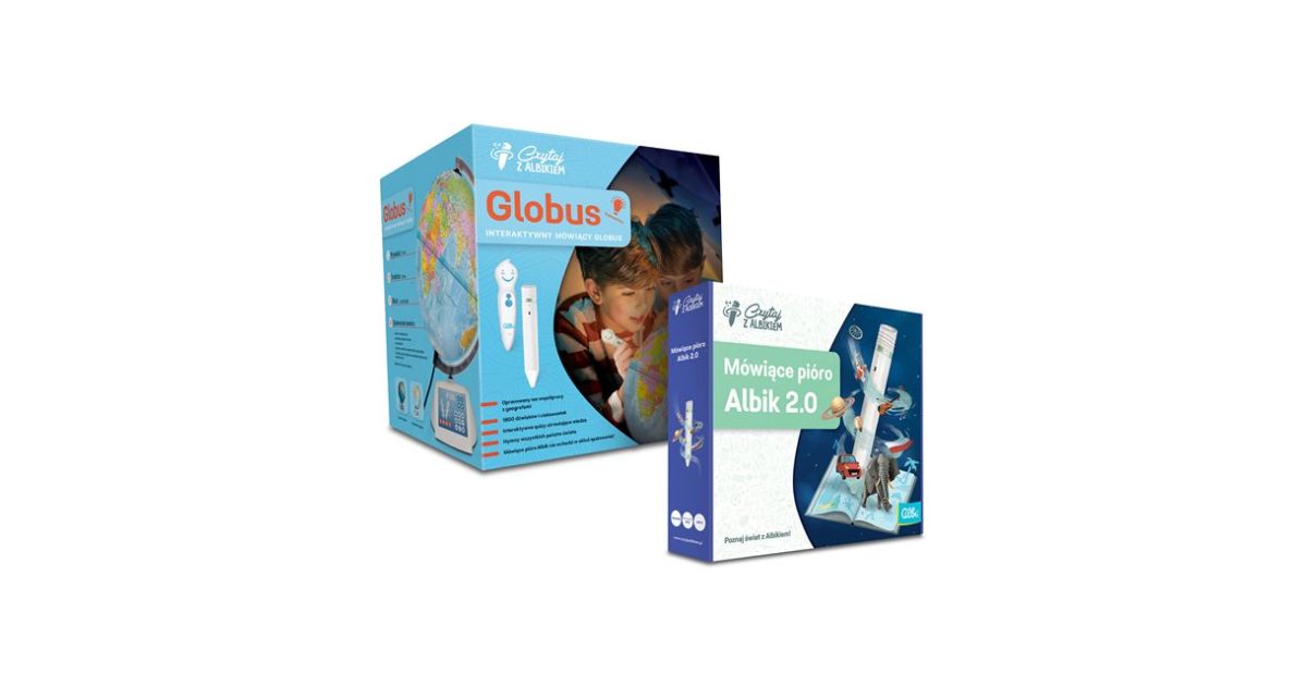 Pakiet Globus + Mówiące pióro Albik 2.0 | Albipolska.pl